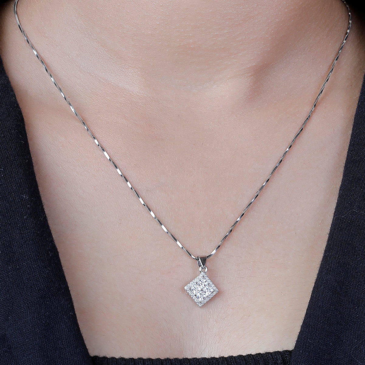Sterling Silver Necklaces Online | Elegant Silver Chains | Rajasi Silver
